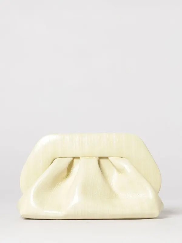 THEMOIRE Vegan Leather Tia Clutch - White