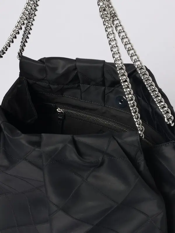 Tory Burch Fleming Quilted Nylon Bag - Black