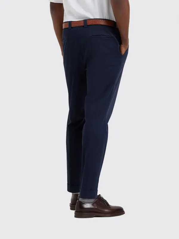 Brunello Cucinelli Stretch Cotton Chino Pants - Blue