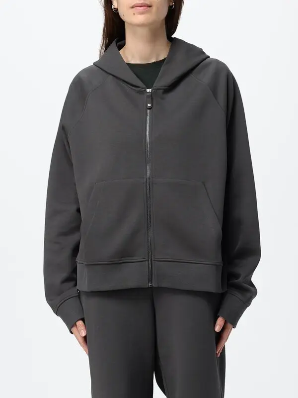 Max Mara Hooded Zip-up Sweatshirt - Grey