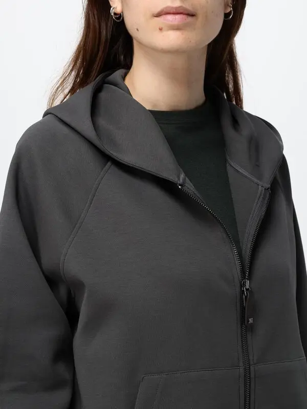 Max Mara Hooded Zip-up Sweatshirt - Grey