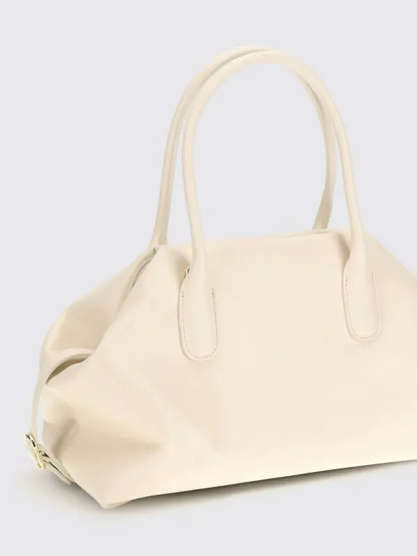 THEMOIRE Vegan Leather Talia Trunk Medium Bag - Butter