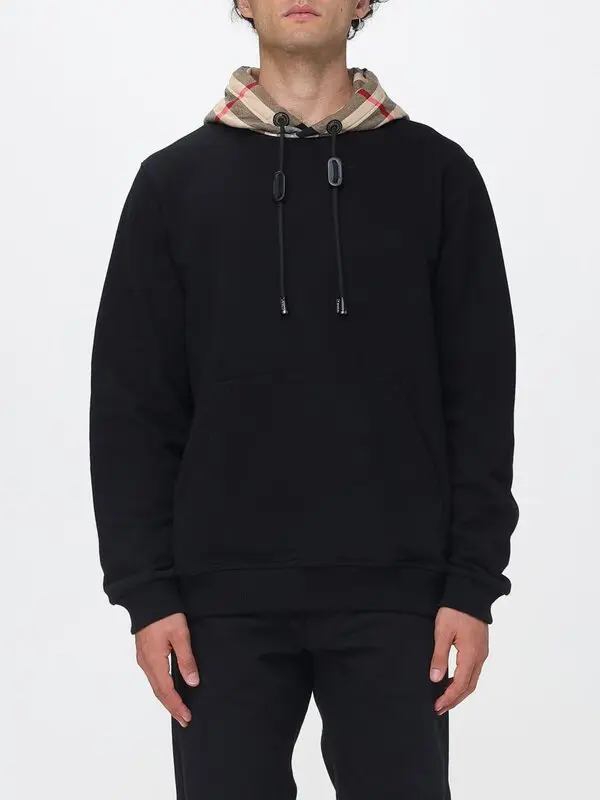 Burberry Checked Hooded Sweatshirt