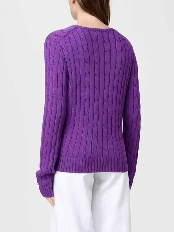 Polo Ralph Lauren Cable Knit Jumper - Ruby