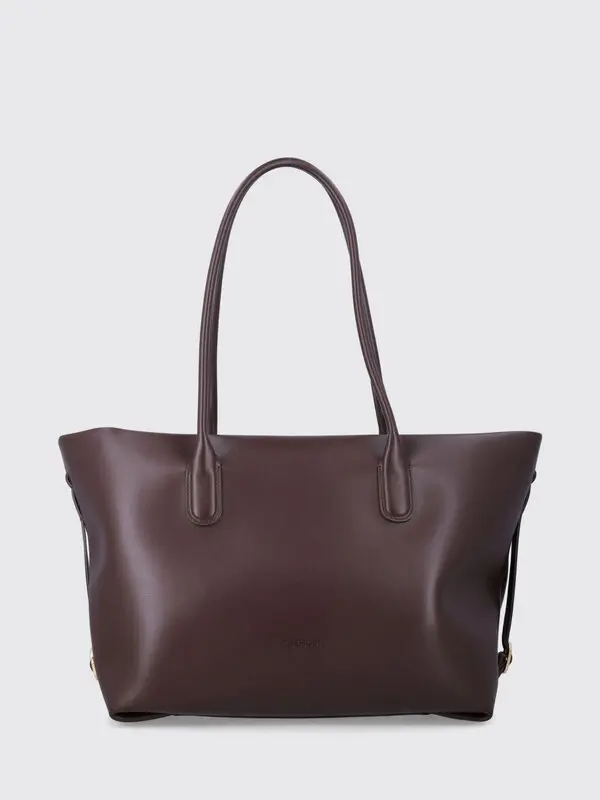 THEMOIRE Tallia Vegan Leather Tote Bag - Ebony