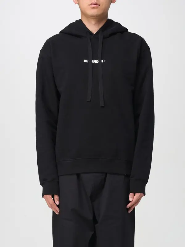 JIL SANDER Logo Hoodie - Black