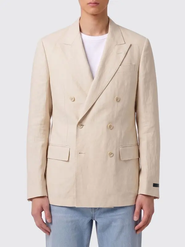 Hugo Double-breasted Linen Blend Blazer