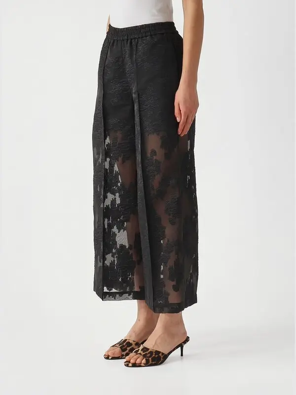 MEIMEIJ Cropped Trousers In Lace