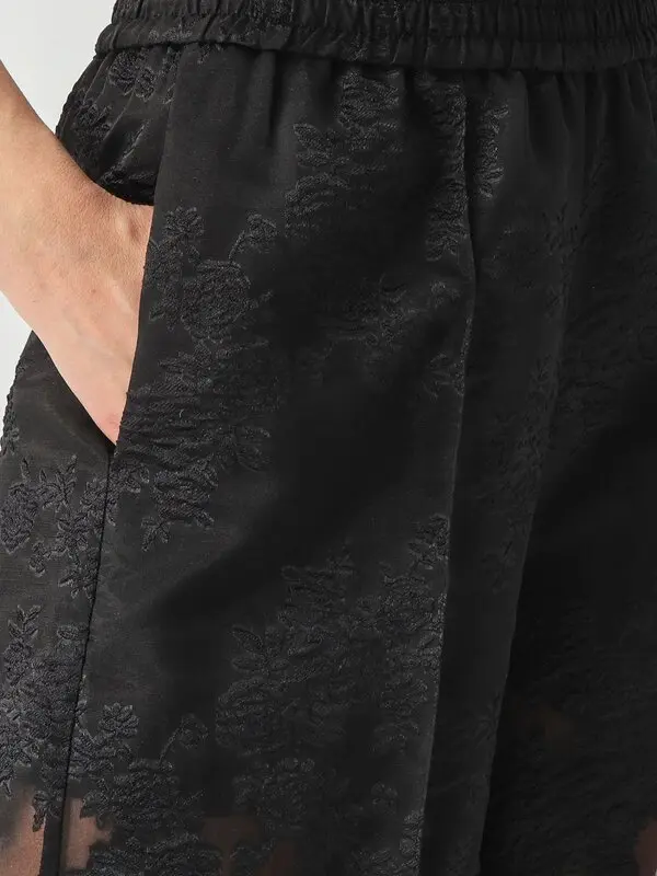MEIMEIJ Cropped Trousers In Lace