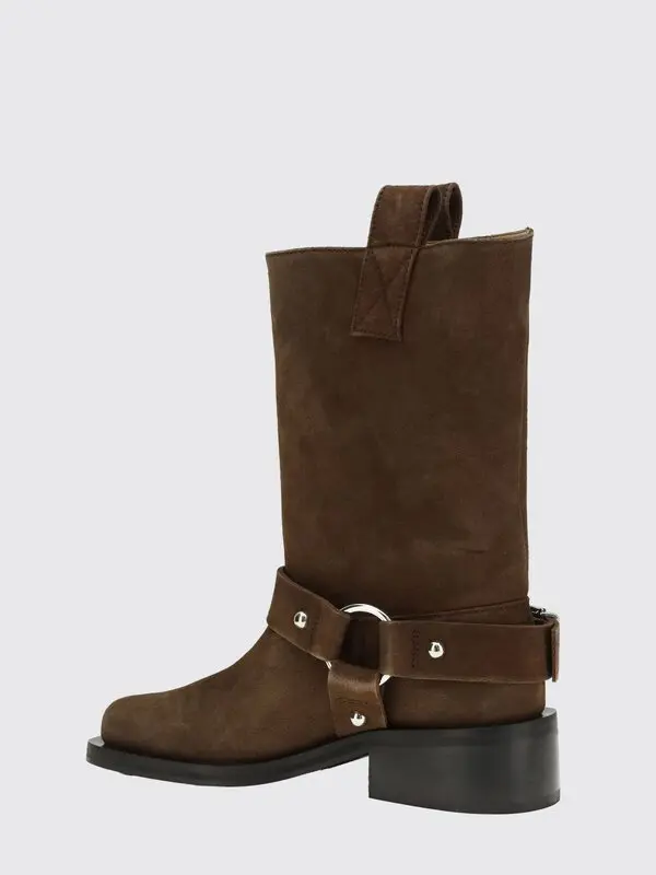 GANNI Suede Biker Boots