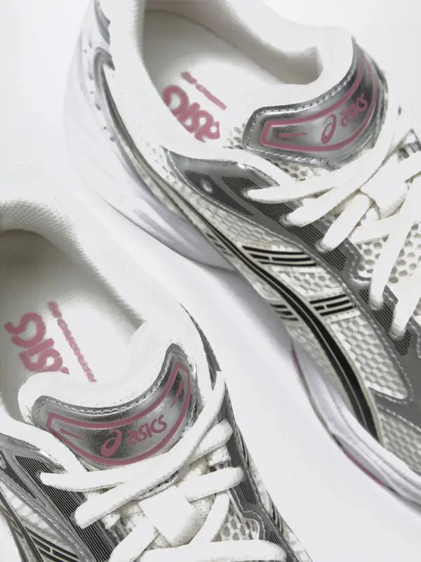 Asics Gel-kayano 14 Sneakers In Mesh And Laminated Rubber - Cream