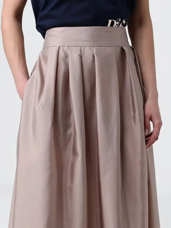 Max Mara Silk Blend Satin Midi Skirt