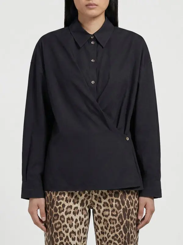 LEMAIRE Cotton Silk Blend Shirt - Ink