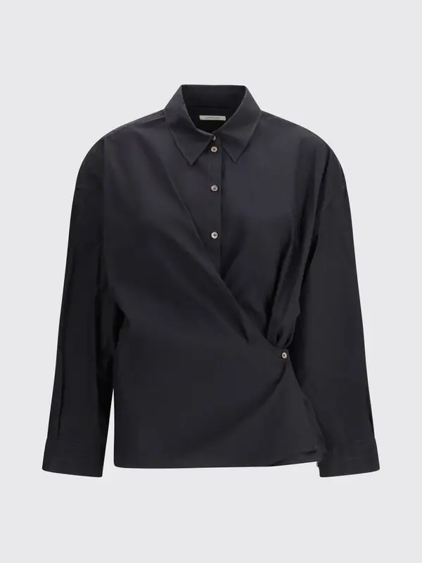 LEMAIRE Cotton Silk Blend Shirt - Ink
