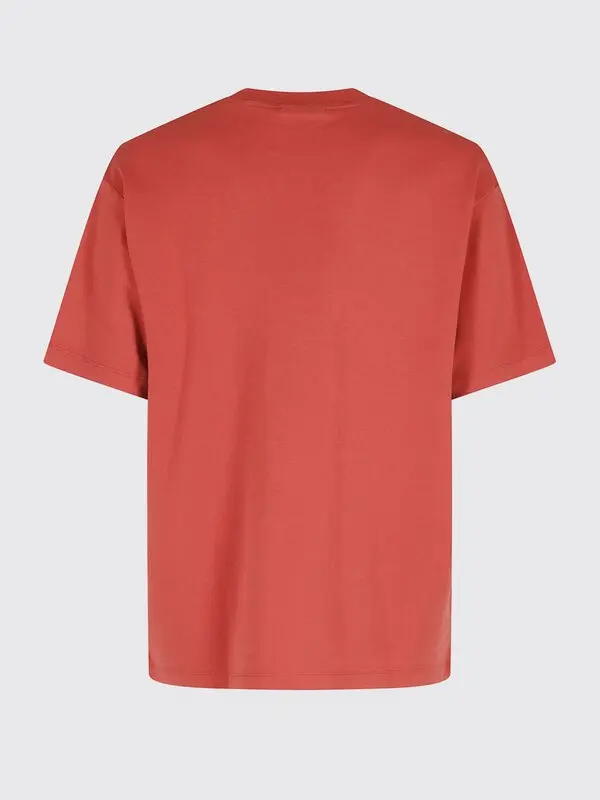 Drole De Monsieur Cotton T-shirt With Mini Logo - Red