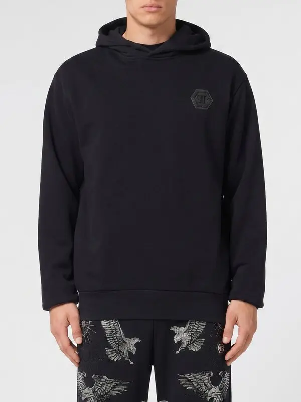Philipp Plein Cotton Hoodie With Logo