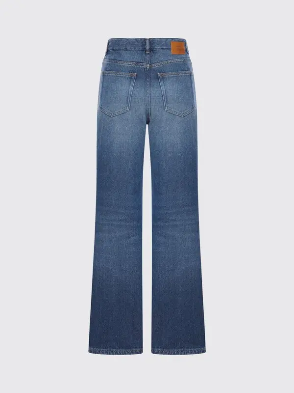GANNI Organic Cotton Denim Straight Leg Jeans