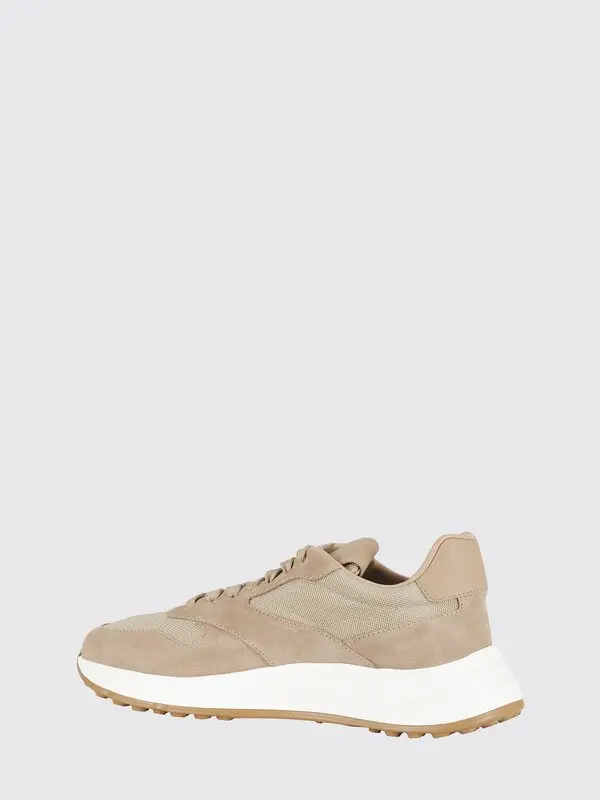 Hogan Hyperlight Sneakers In Suede And Mesh - Brown