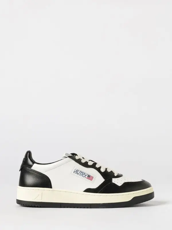 AUTRY Medalist Low Top Sneakers In Bi-leather And Suede - Black