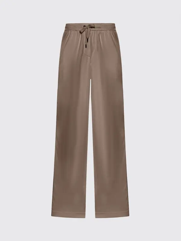 Brunello Cucinelli Cotton And Silk Blend Jogging Trousers - Brown