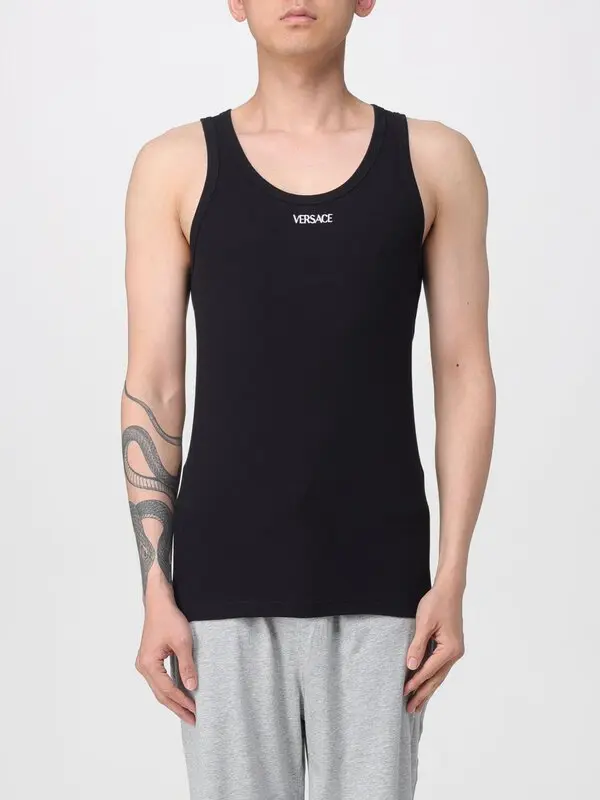 Versace Stretch Cotton Undershirt
