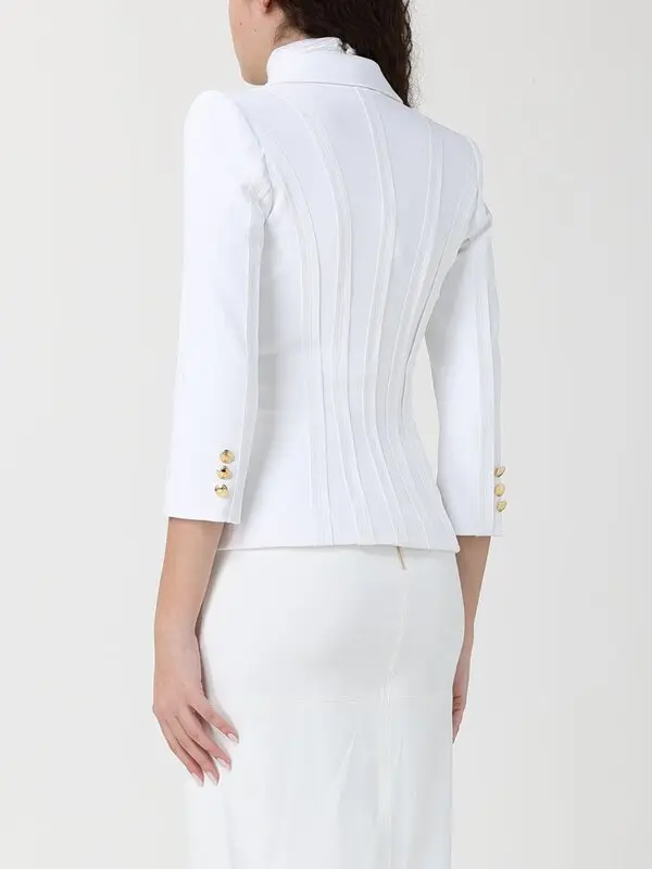 Elisabetta Franchi Double-breasted Blazer - Ivory