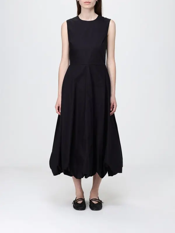 MEIMEIJ Midi Dress In Cotton - Black
