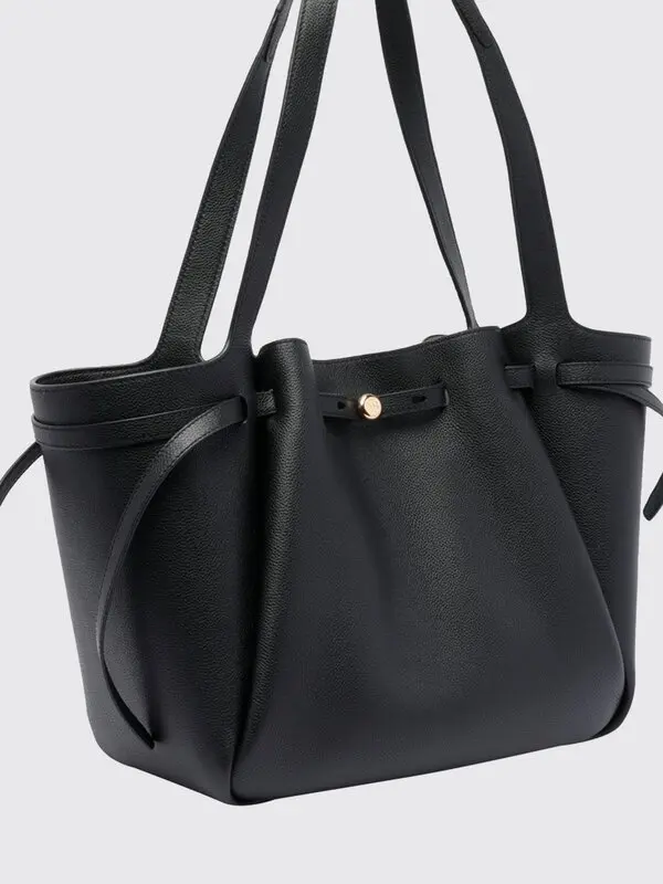 Tory Burch Romy Grained Leather Shoulder Bag - Black