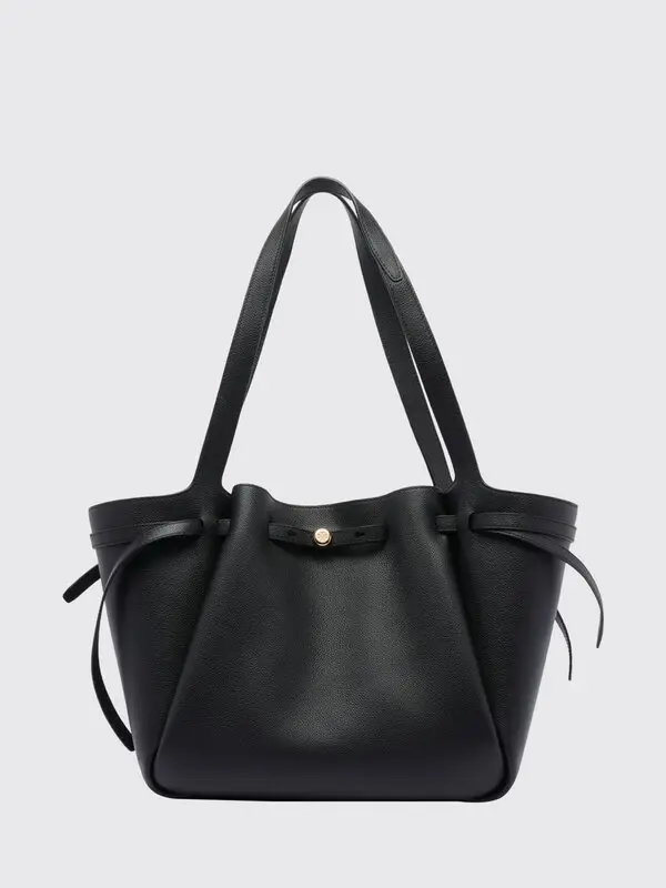 Tory Burch Romy Grained Leather Shoulder Bag - Black