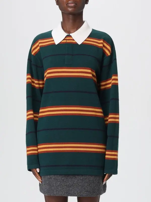 Guest In Residence Striped Polo Shirt