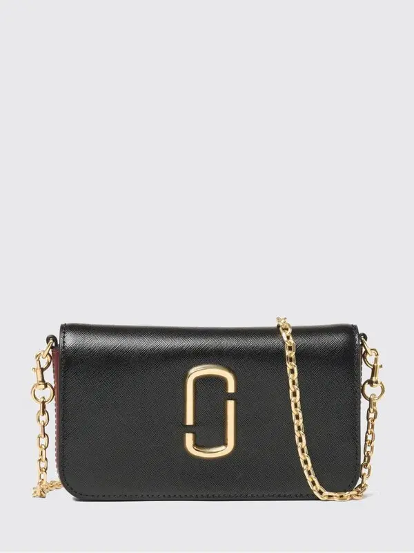 Marc Jacobs Snapshot Leather Crossbody Bag With Double J Logo