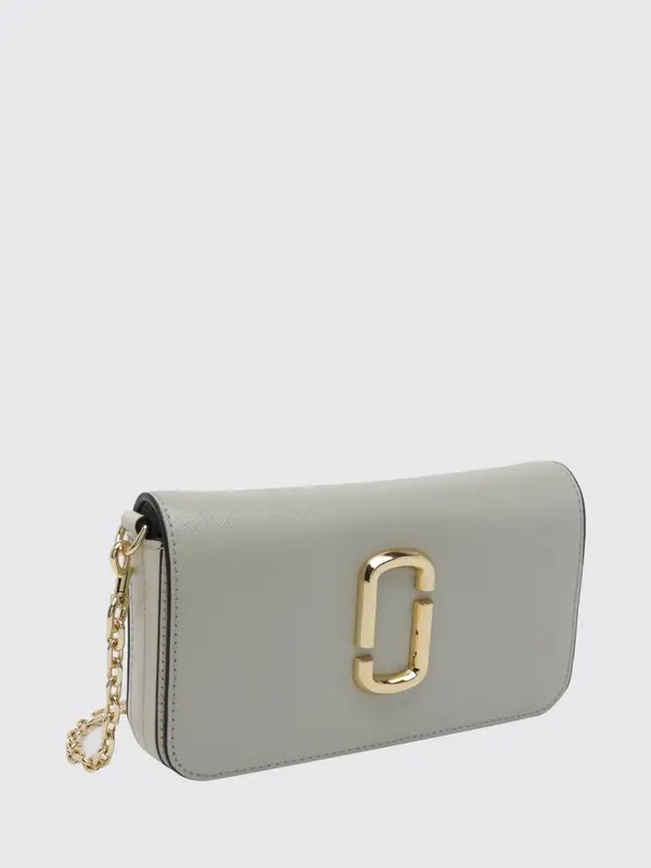 Marc Jacobs Snapshot Leather Crossbody Bag - Grey