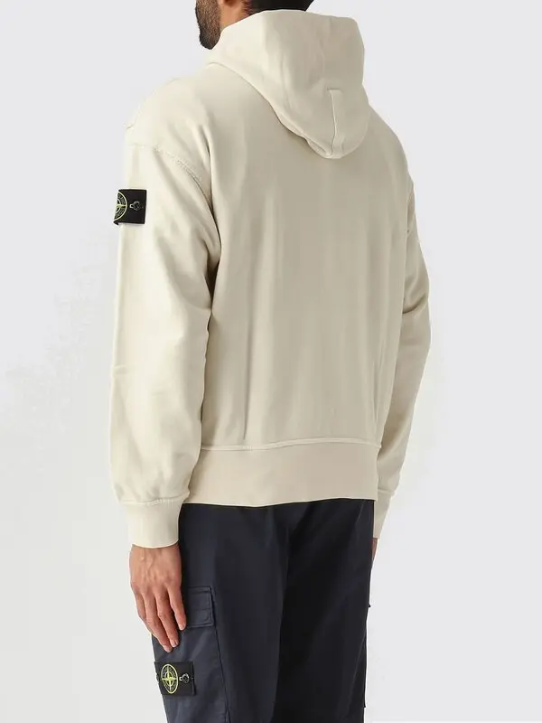 Stone Island Cotton Hoodie With Zip