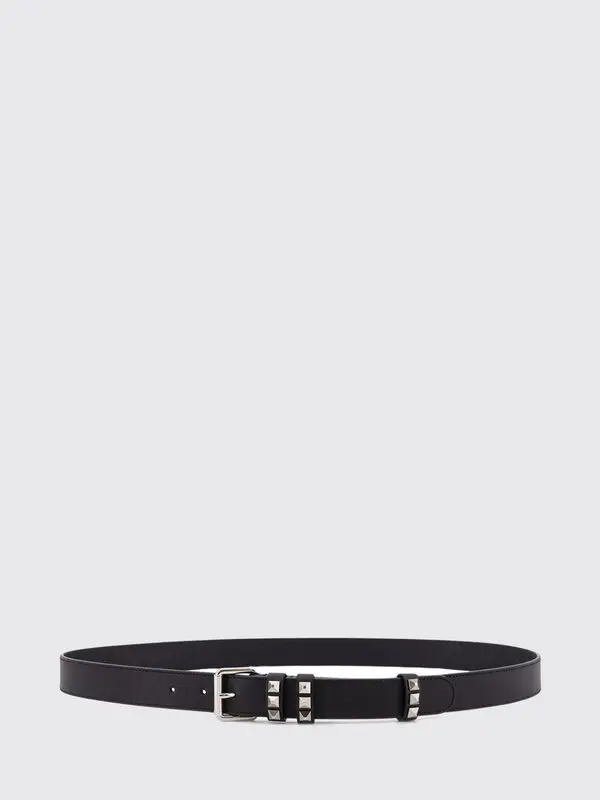 Valentino Garavani Rockstud Leather Belt - Black