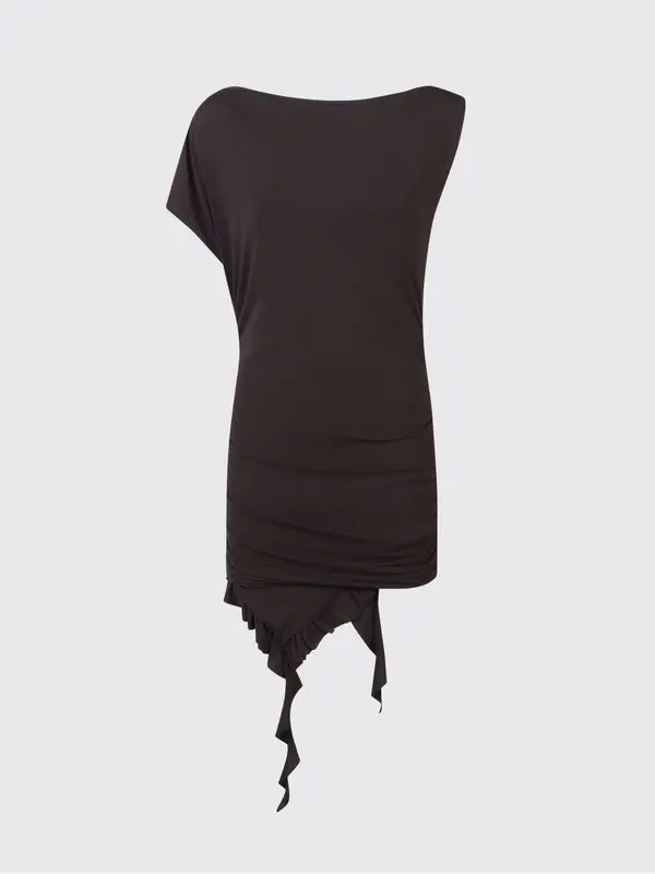 Pinko Alisha Asymmetric Stretch Jersey Mini Dress