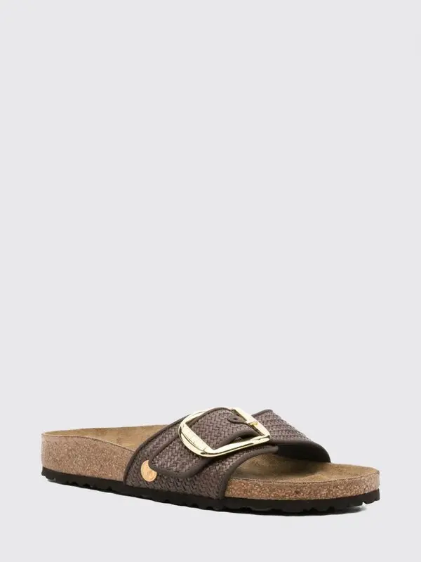 BIRKENSTOCK Madrid Big Buckle Raffia Sandals