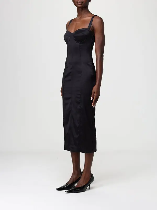 Dolce & Gabbana Stretch Jersey Bustier Midi Dress