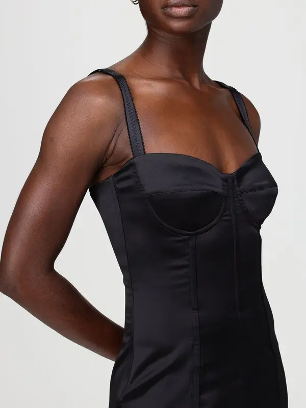 Dolce & Gabbana Stretch Jersey Bustier Midi Dress