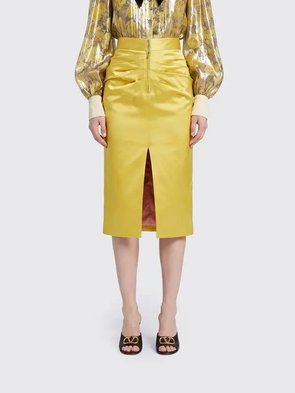 Valentino Garavani Midi Skirt In Silk