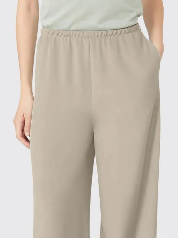 Max Mara Stretch Silk Palazzo Trousers - Nude