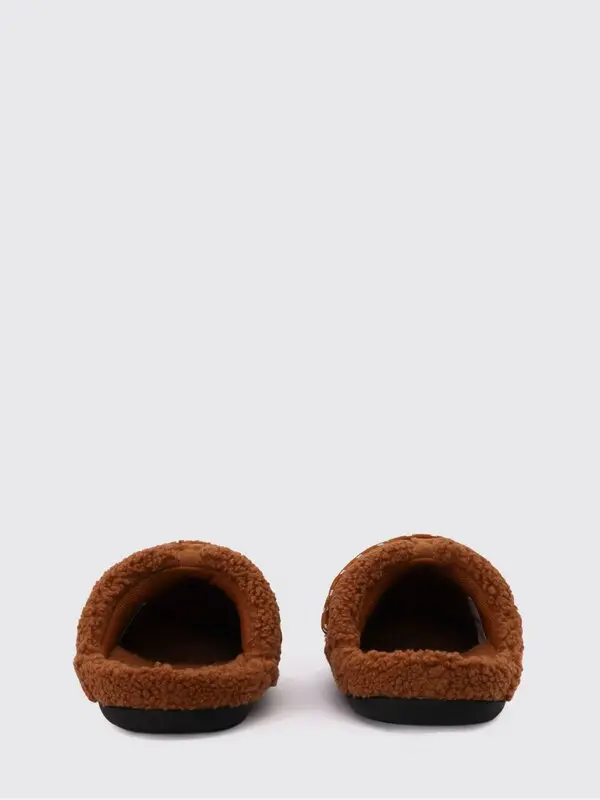 Moon Boot Teddy Shearling Slippers - Camel