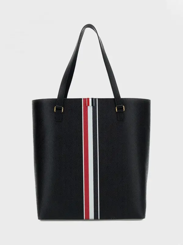 Thom Browne Grained Leather Tote Bag