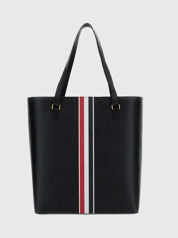 Thom Browne Grained Leather Tote Bag