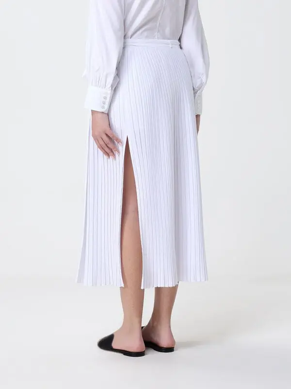 Barena Venezia Cotton Blend Pleated Skirt