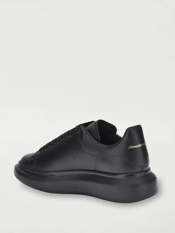 Alexander McQueen Oversize Sneakers In Smooth Calf Leather With Chunky Sole