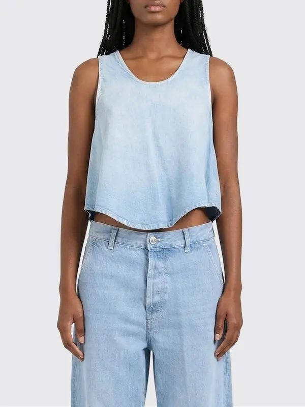 DONDUP Lyocell Denim Effect Top