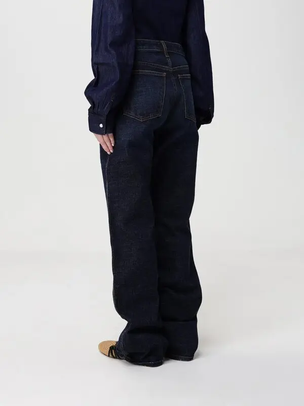 Khaite Straight Jeans In Cotton Denim