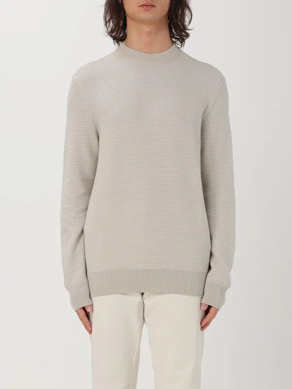 BOSS Crew Neck Textured Pullover