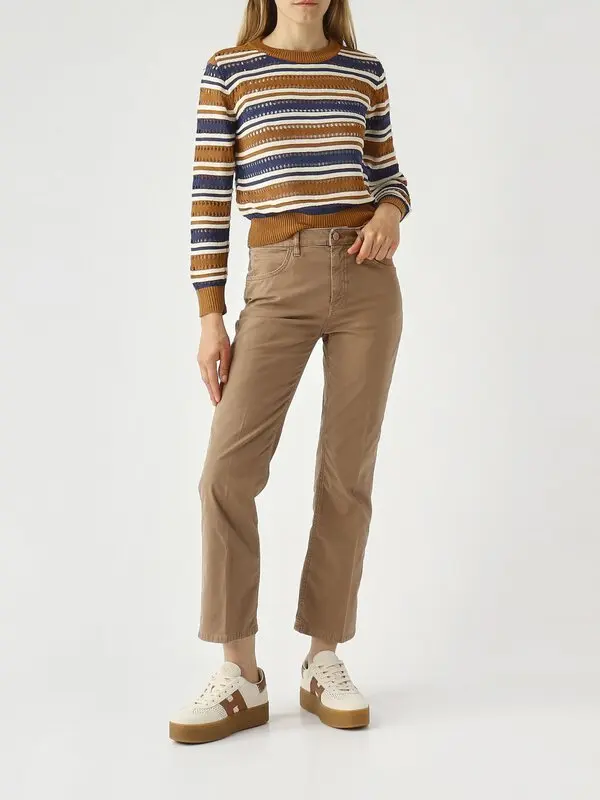 PT TORINO Slim Fit Stretch Cotton Trousers - Walnut
