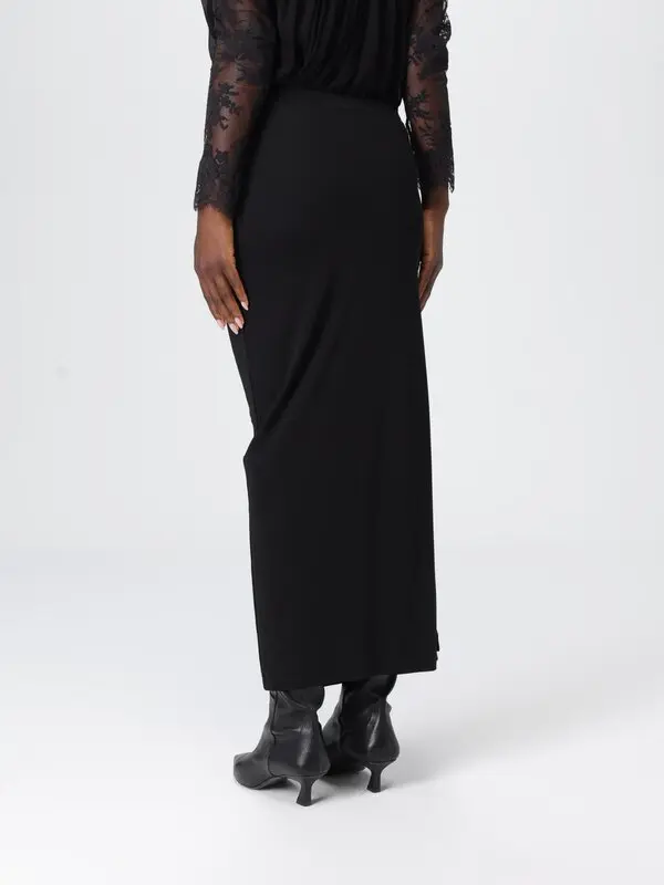 Rabanne Ruffled Viscose Blend Midi Skirt